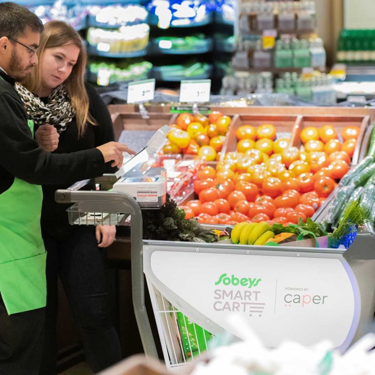 Caper Smart Shopping Cart Is Essentially A Push-along Self-checkout