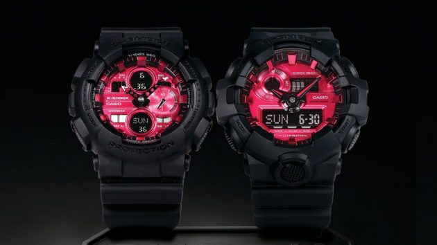 Casio G-Shock Adrenalin Red Series: Matte Black Plus Red Equals Super ...