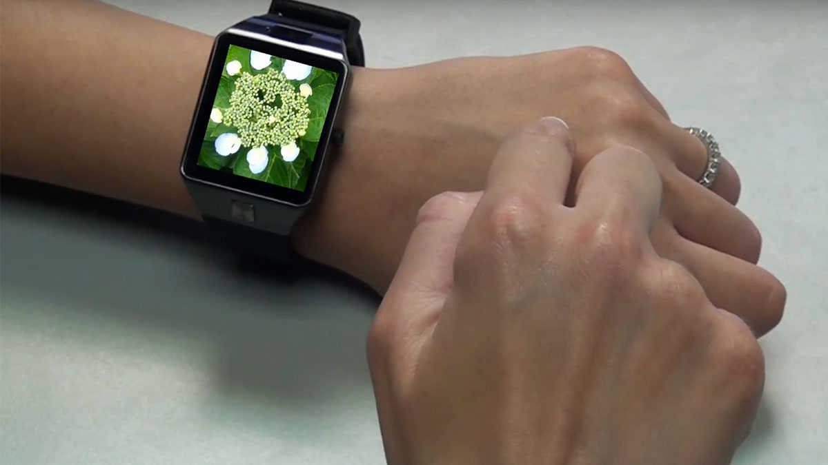 New Innovative Technology Uses Back Of The Hand As A Smartwatch Virtual ...