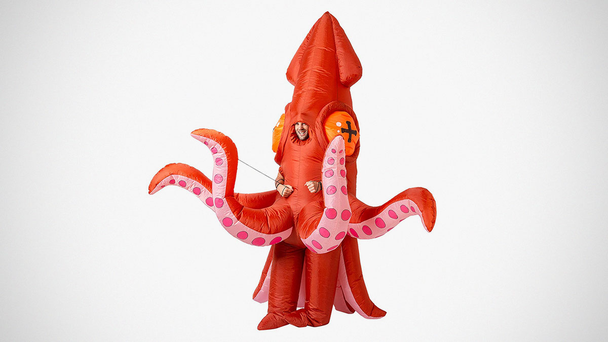 Move Over T-Rex Inflatable Costume, Because Inflatable Giant Squid ...