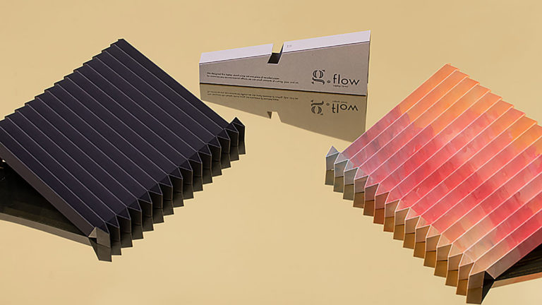 This Origami-style Laptop Stand Is Made Entirely Out Of Recycled Paper