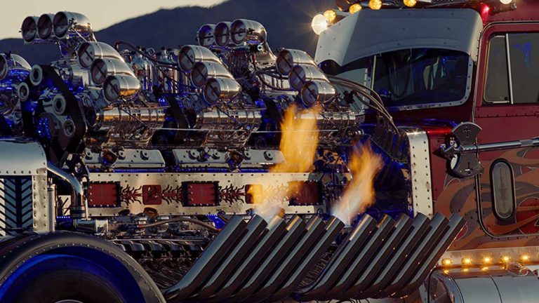This Custom Big Rig Known As Thor 24 Has 24 Cylinders, 12 Superchargers ...