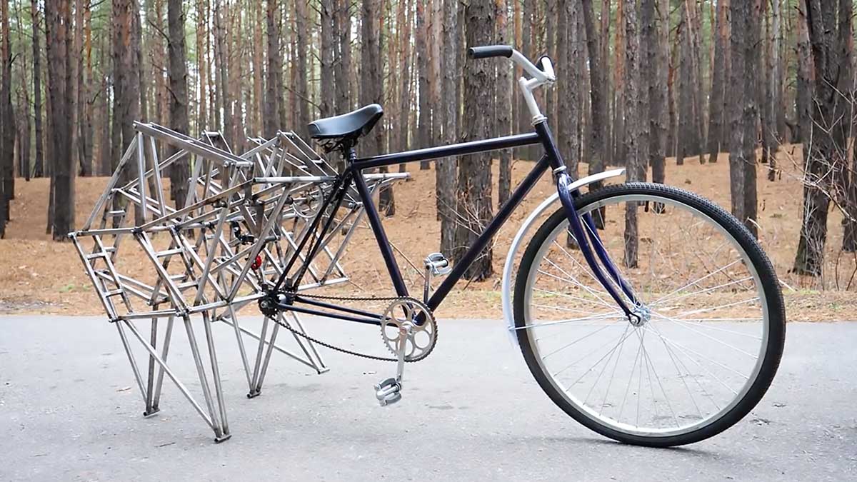Someone Modified A Bicycle To Have Walking Legs Inspired By Theo Jansen ...