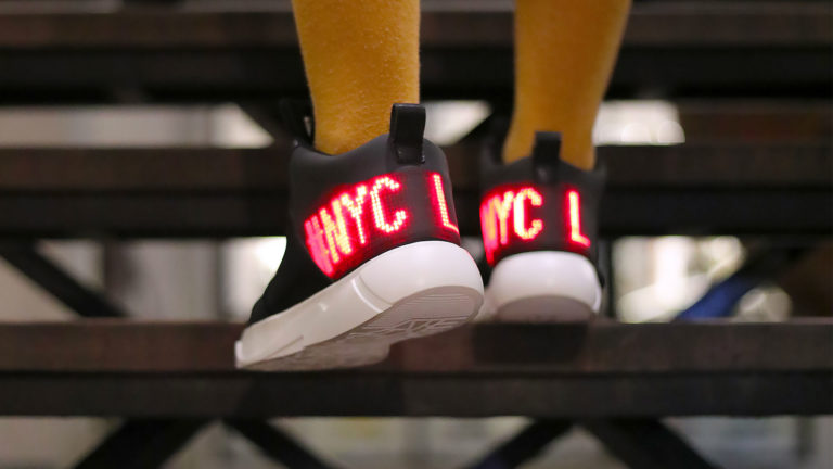 Meet E-Sneakers, A Pair Of Sneakers With Flexible LED Display With ...