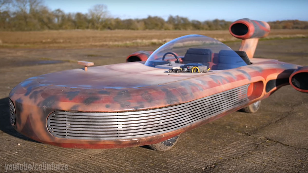 Colin Furze x eBay Star Wars Landspeeder Is Done And Its Now Jet Powered