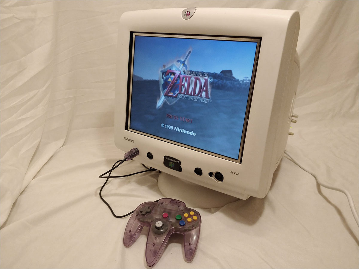 Someone Turned A CRT Into An All-In-One Nintendo 64 Video Game Console