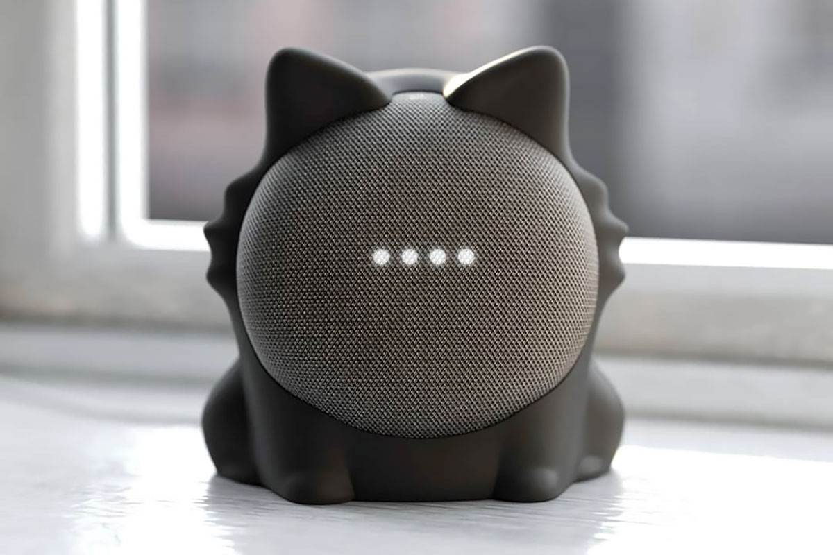Here’s How To Make A Google Home Mini Cute? Dressed It Up Like A Cat ...