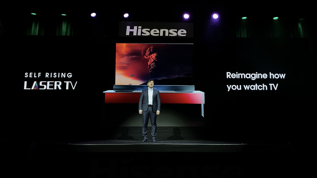 HiSense L5 Self-Rising Laser TV Is Essentially An Ultra Throw Projector ...