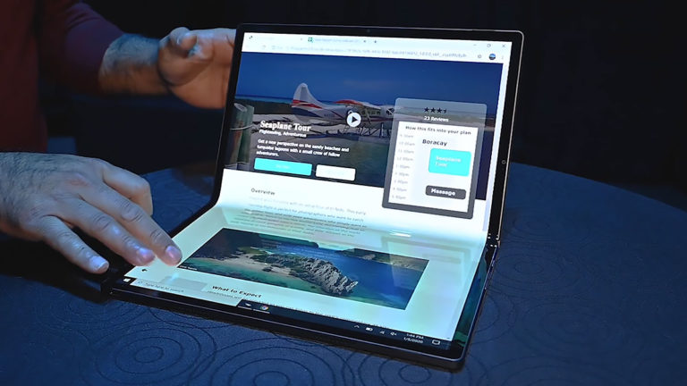Intel Show Off Folding OLED Display Laptop Powered By “Tiger Lake” SoC