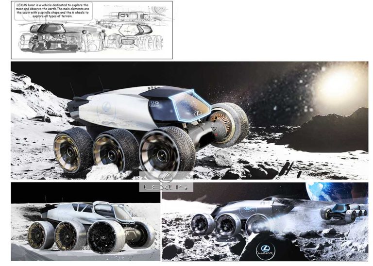 Lexus Dabbled In Designing Spaceship Again, This Time, It’s For The Moon