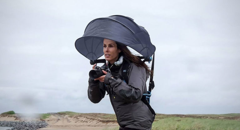 Nubrella Backpack Hands-free Umbrella. Like, Do We Need To Say More?