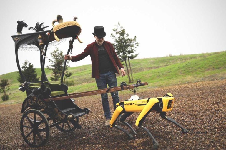 Adam Savage Built A Steampunk Rickshaw For Boston Dynamics’ Spot To ...