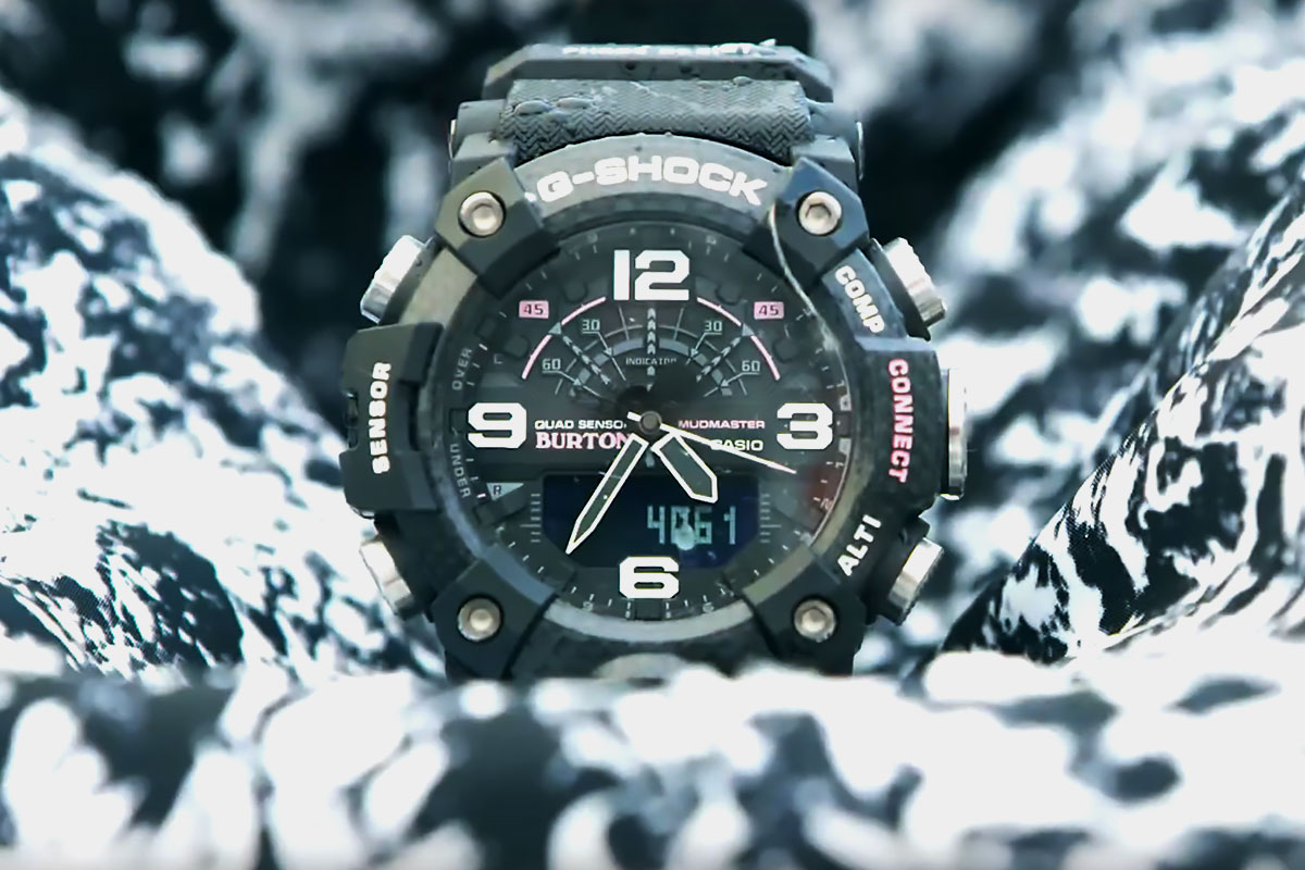 Casio G-Shock X Burton Mudmaster Has Snow-covered Tree Band Camo: Don’t ...