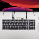 Meet Azio Fokal, A Retro-Futuristic Mechanical Keyboard With A Nifty Control Knob | SHOUTS