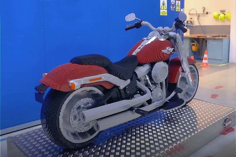 LEGO Built A 1:1 Replica Of Harley-Davidson Fat Boy Motorcycle With ...