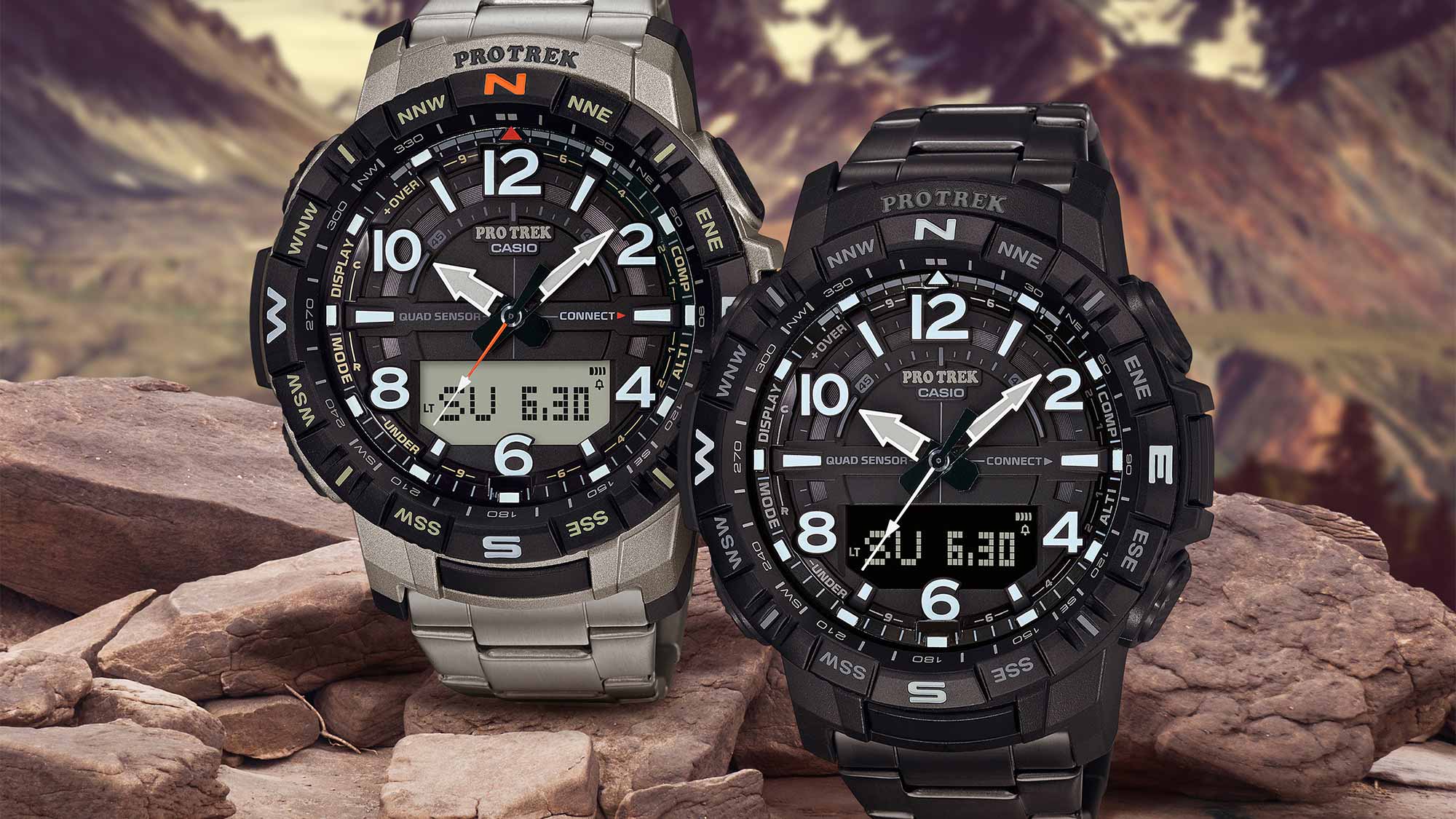 Casio Adds Two New Titanium PRO TREK To Its Outdoor Timepiece Collection Casio Adds Two New Titanium PRO TREK To Its Outdoor Timepiece Collection