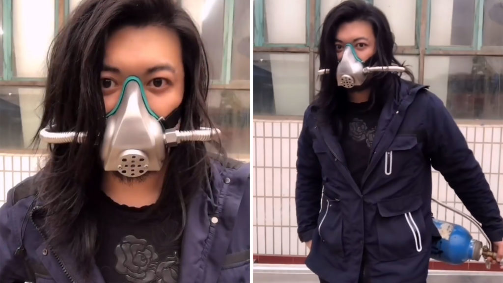 DIY Stainless Steel Mask With Oxygen Supply Makes The Current Outbreak ...