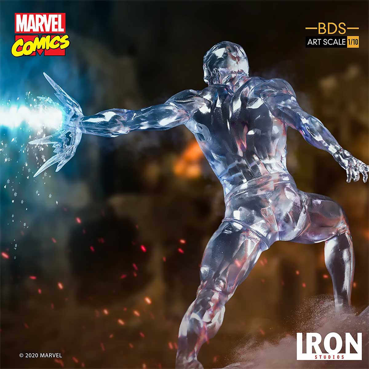Iron Studios Iceman On Ice Slide Statue Looks Absolutely Gorgeous