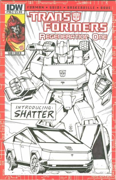 Tesla Cybertruck As Comic Version Generation 1 Transformers Autobot?