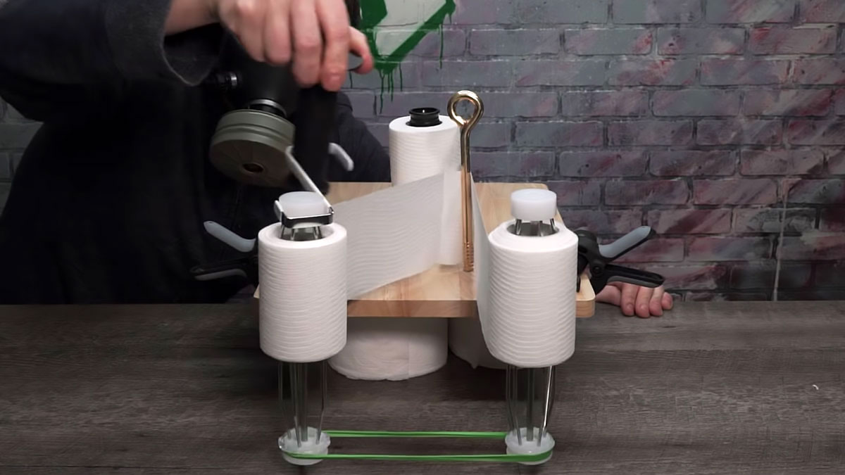 DIY Toilet Paper Splitting Machine Turns A Roll Of 2-Ply Toilet Paper ...