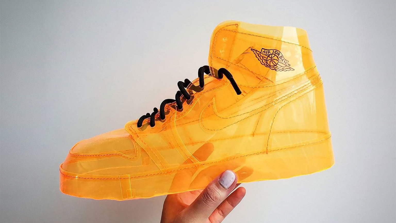 See-through Orange “Jelly Jordan” Sneaker May Not Be Practical, But It ...