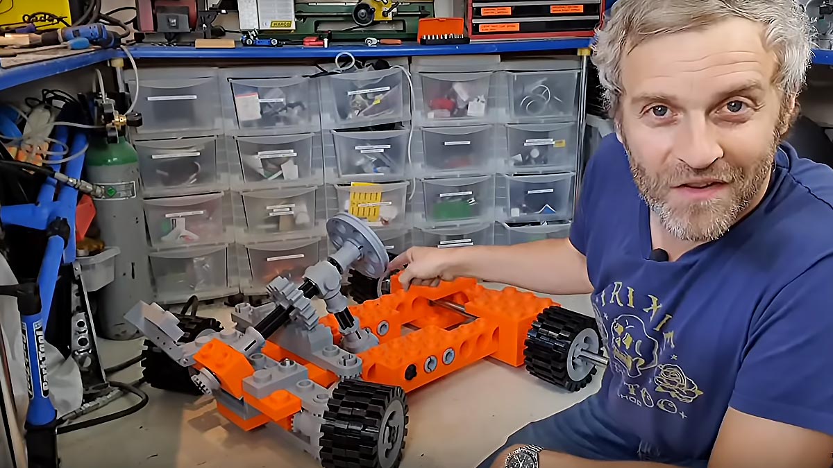 Man Behind Drivable Hexapod Is Building A Life-size Electric LEGO Go-Kart