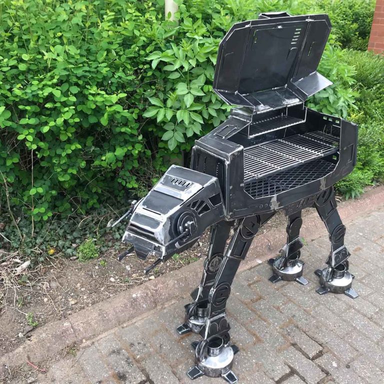 Check Out This Super Cool Custom Star Wars AT-AT BBQ Grill/Firepit
