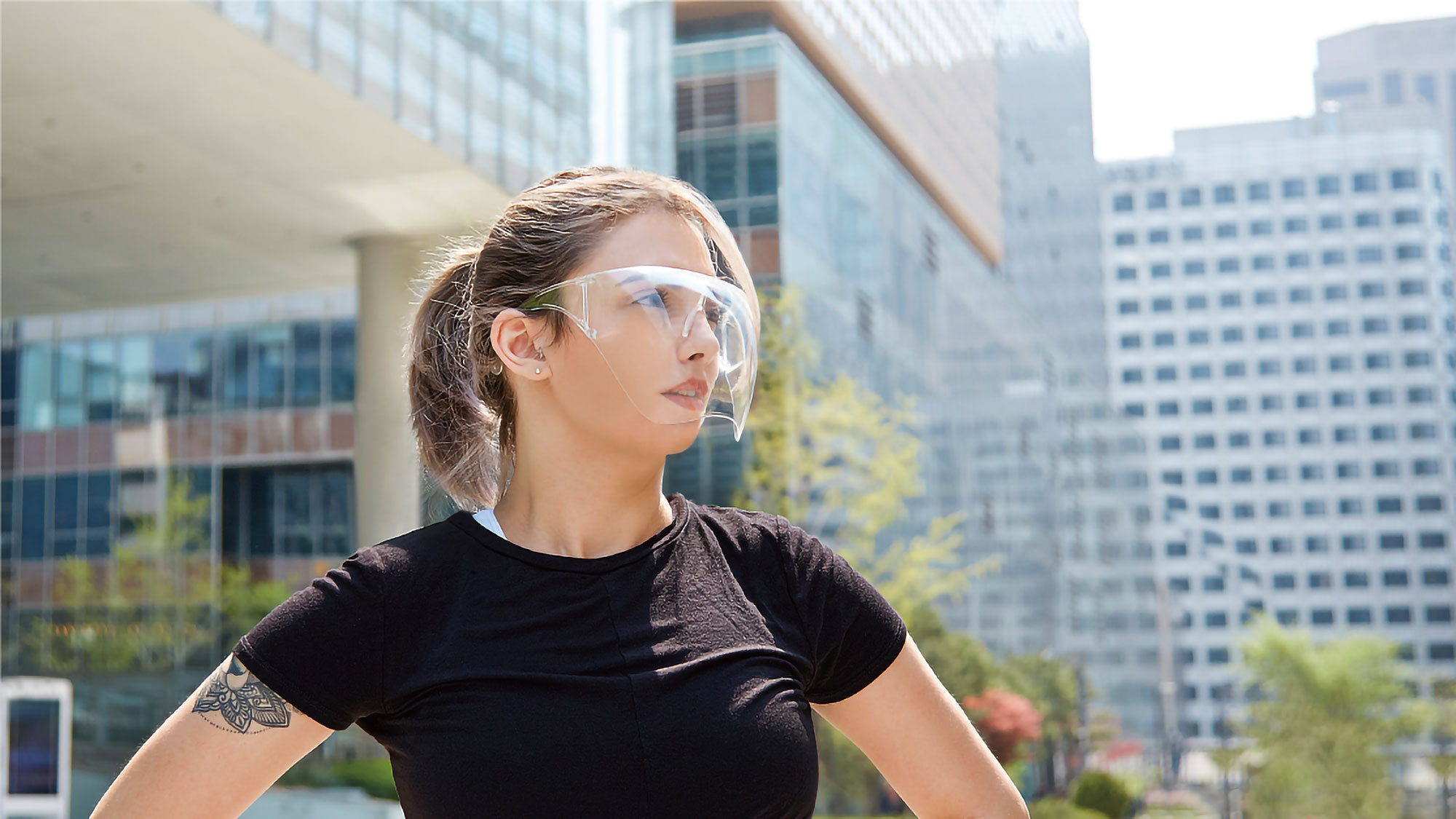 Blocc Is A Super Stylish Face Shield That Will Stop You From Touching ...