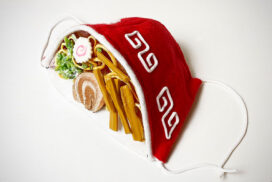 Ramen Face Mask Fogs Up The Wearer’s Glasses, Look Like A Steaming ...