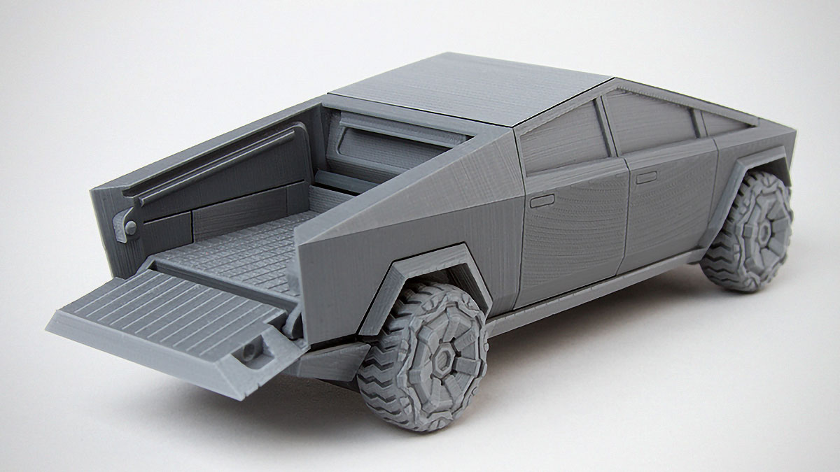 Here S How You Can 3d Print A Foldable Tesla Cybertruck Model