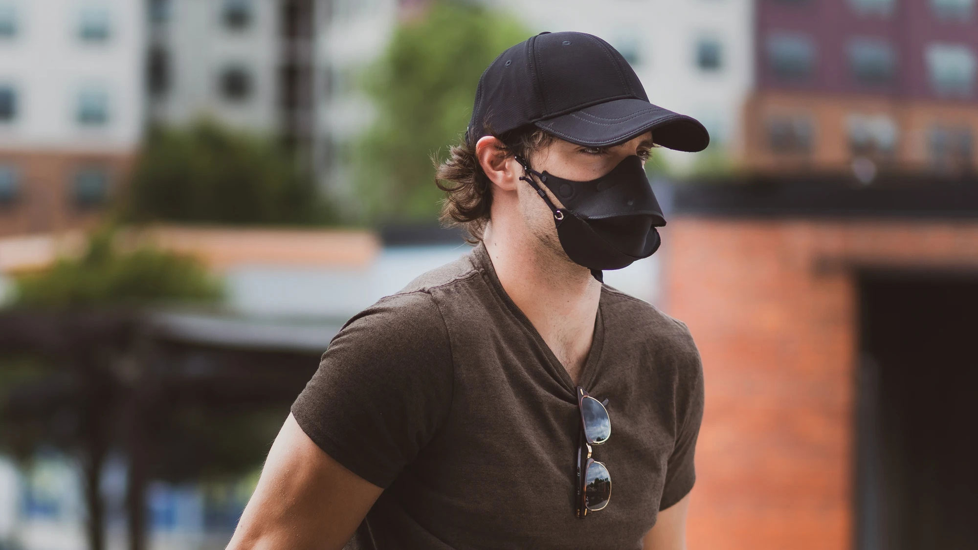 HideaMask Is A Baseball Cap With Integrated, Retractable Face Mask