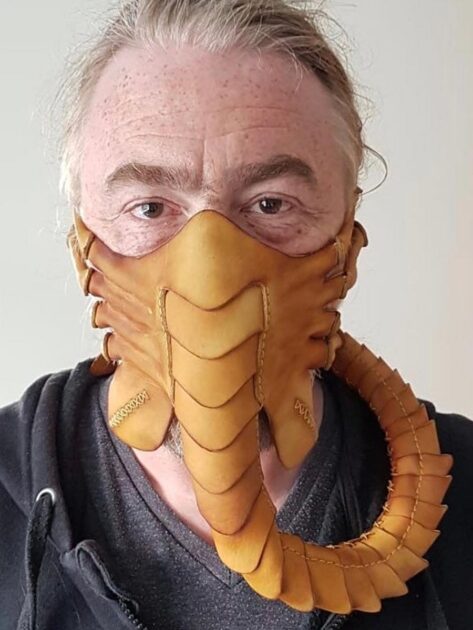 Here’s Another Aliens Facehugger Mask. This Time, It’s In Leather