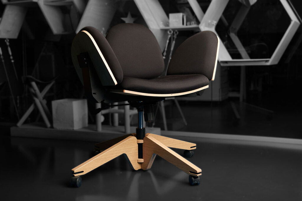 This Is BeYou Chair And It Offers Over 10 Ways To Sit, Including Lounging