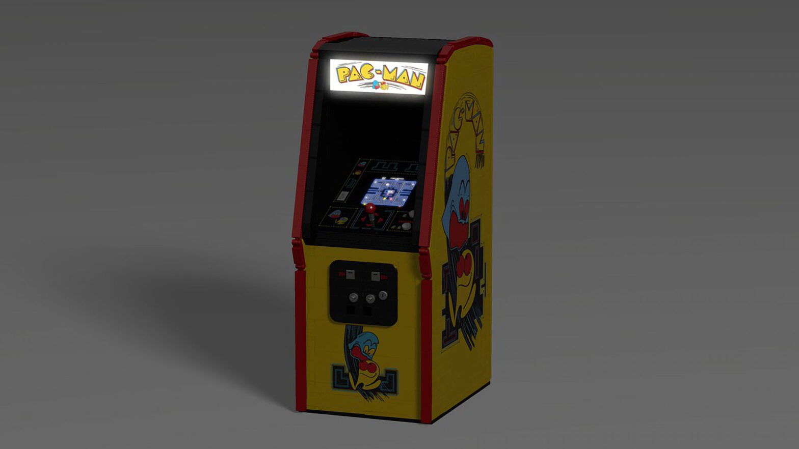 Proposed LEGO Ideas 875-piece Pac-Man Arcade Has Light Up Screen And Sign