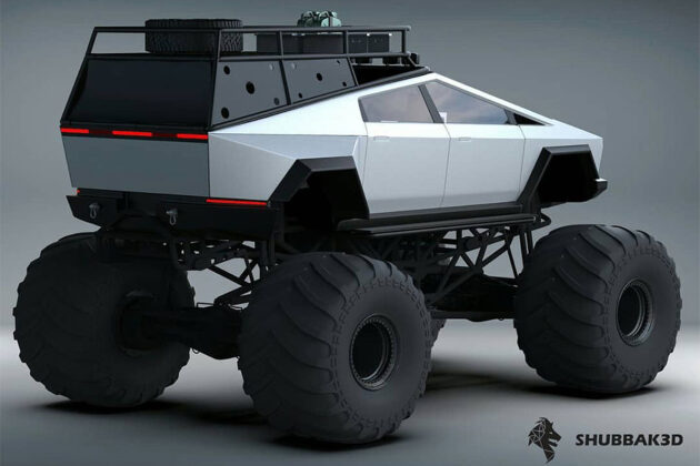 Someone Created A Tesla Cybertruck Monster Truck Render And We ...