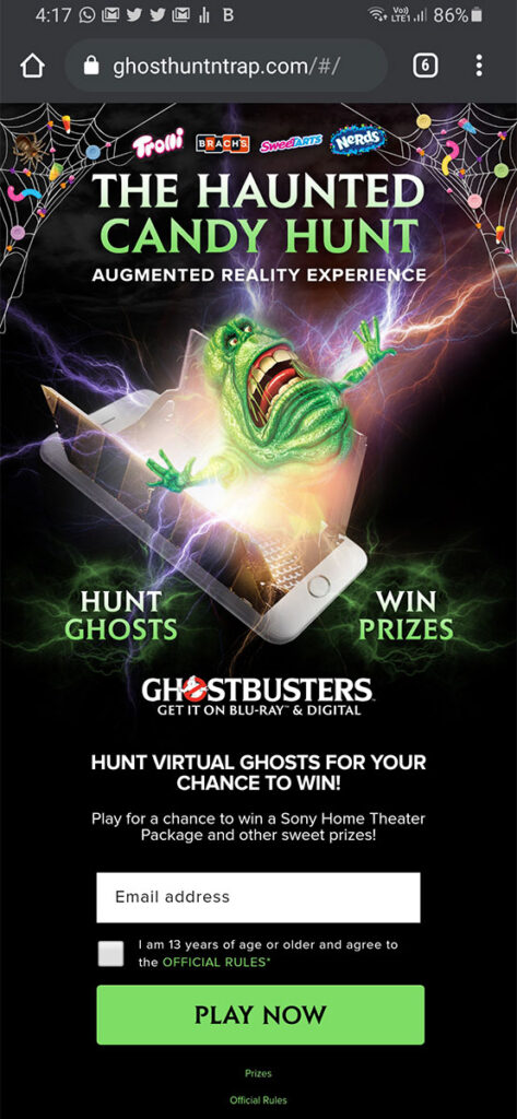 The Haunted Candy Hunt AR Game Lets You Become A Ghostbuster