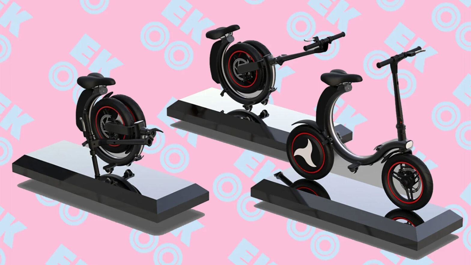 EKOOTER Is The World’s First Cylinder Fold Concept eBike