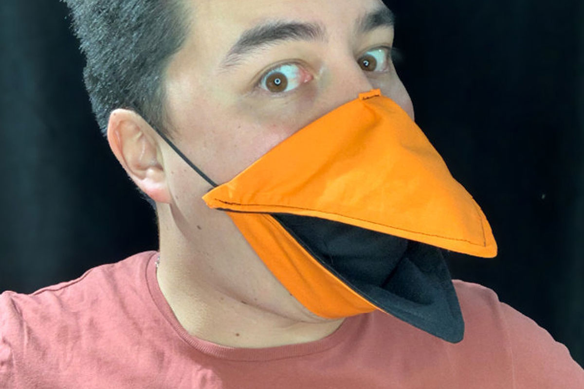 Intriguing And Fun “Talking” Bird Mask Has Moving Beak That Moves When ...