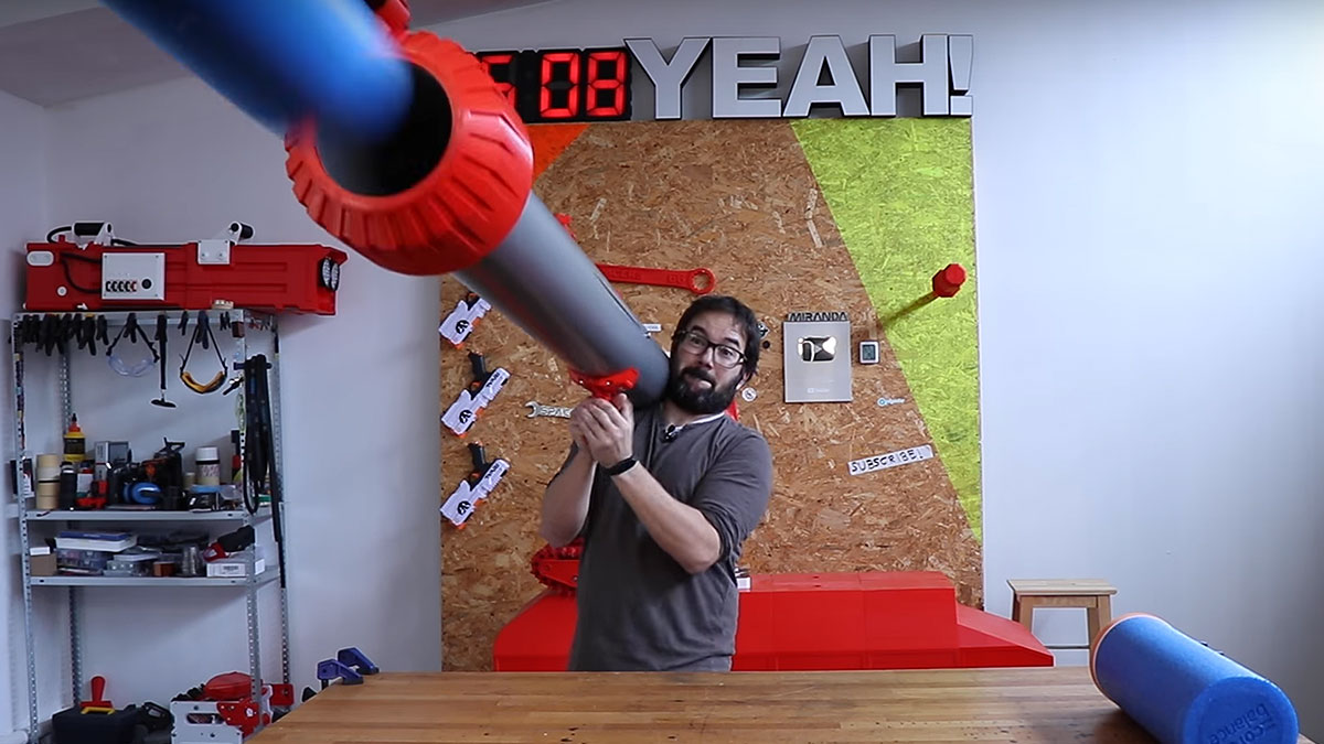YouTube Personality And Tinkerer Scratch Built A Giant NERF Bazooka