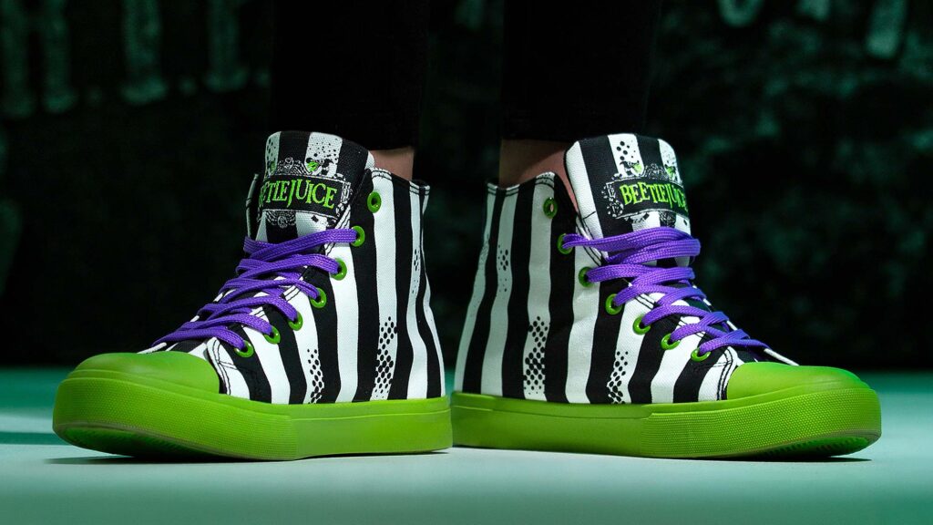 Officially Licensed Beetlejuice Shoes Are Perfect Homage To Tim Burton ...