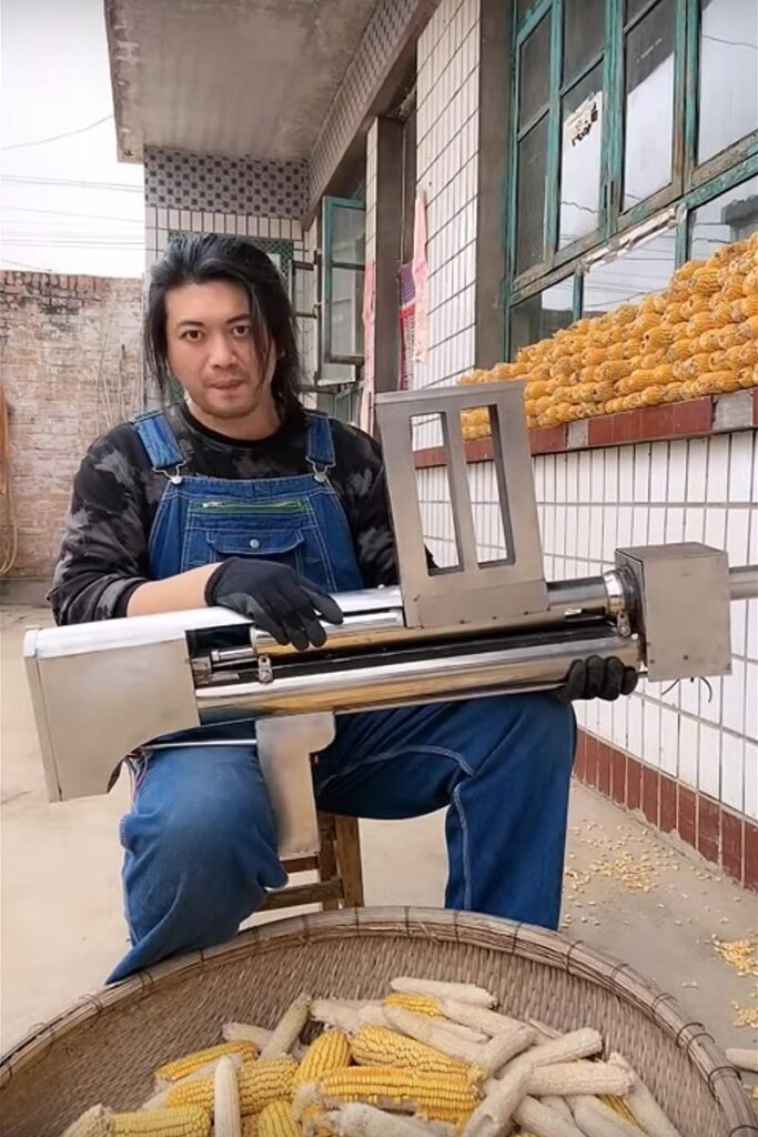This Corn Kerneler Looks Like A Bazooka, Shoots Out Corncob