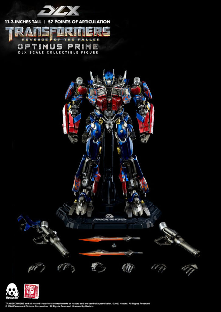 Hasbro x Threezero Transformers ROTF DLX Optimus Prime Collectible Figure