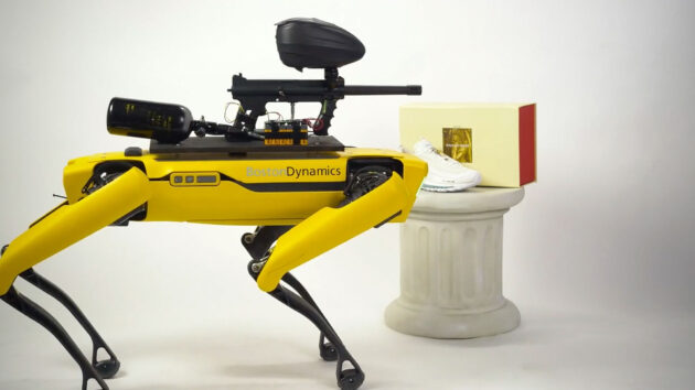 Rage Against Art, In The Name Of Art: Spot Robot Dog Armed With ...