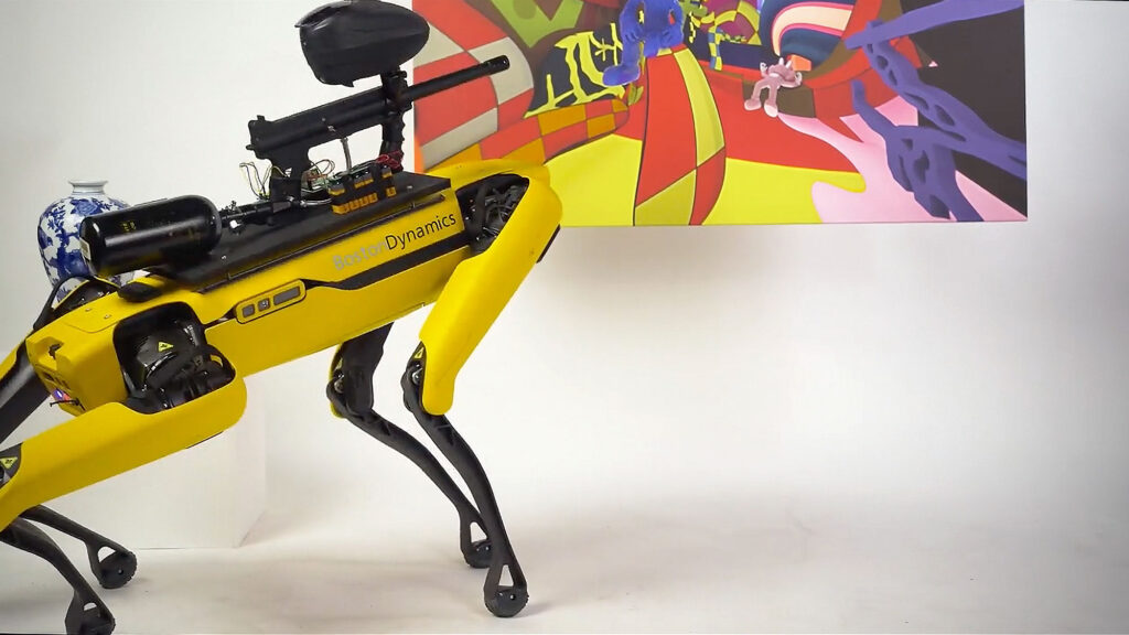 Rage Against Art, In The Name Of Art: Spot Robot Dog Armed With ...