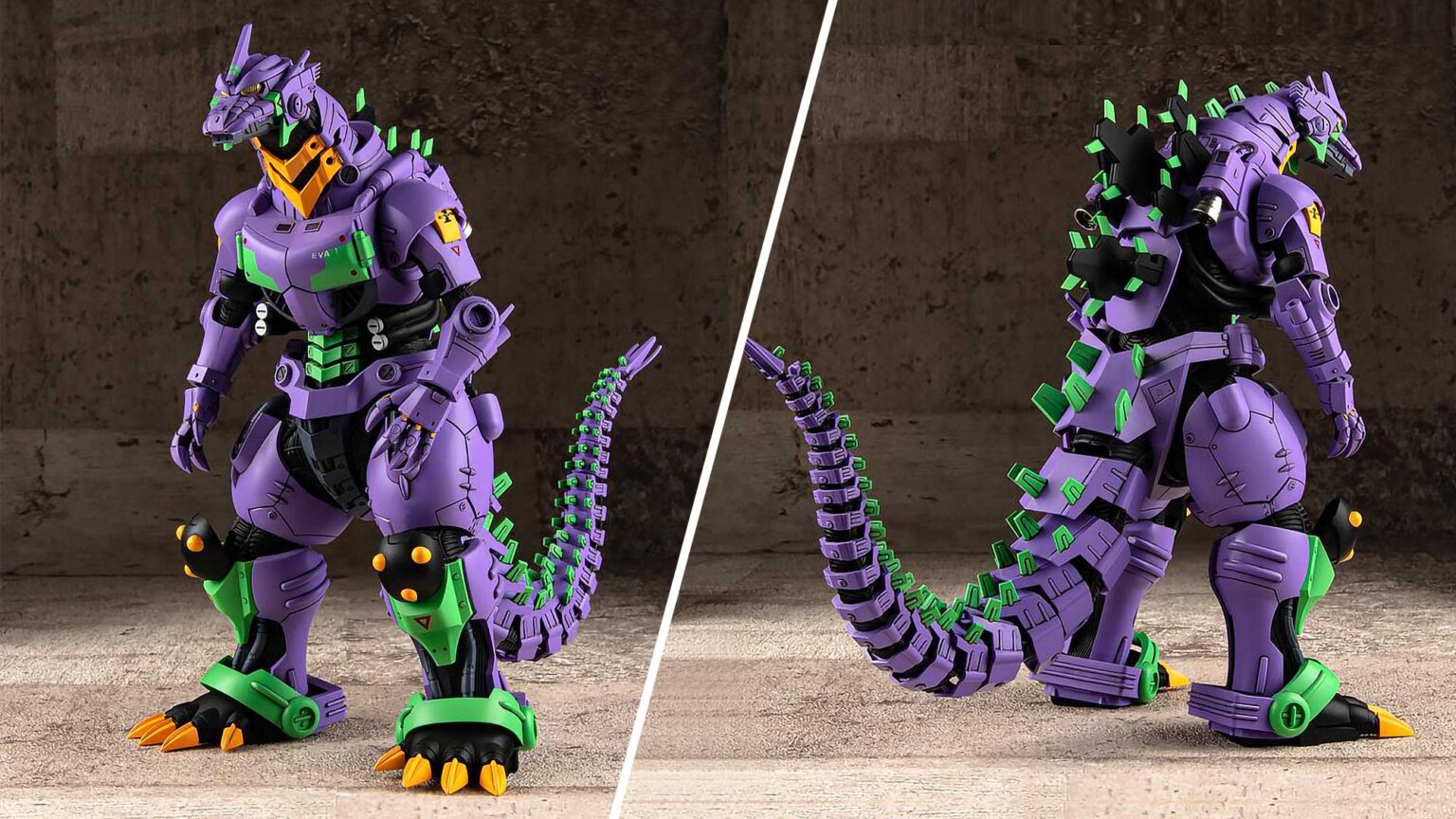 New Images Of Aoshima Godzilla x Evangelion Model Kit Surfaced