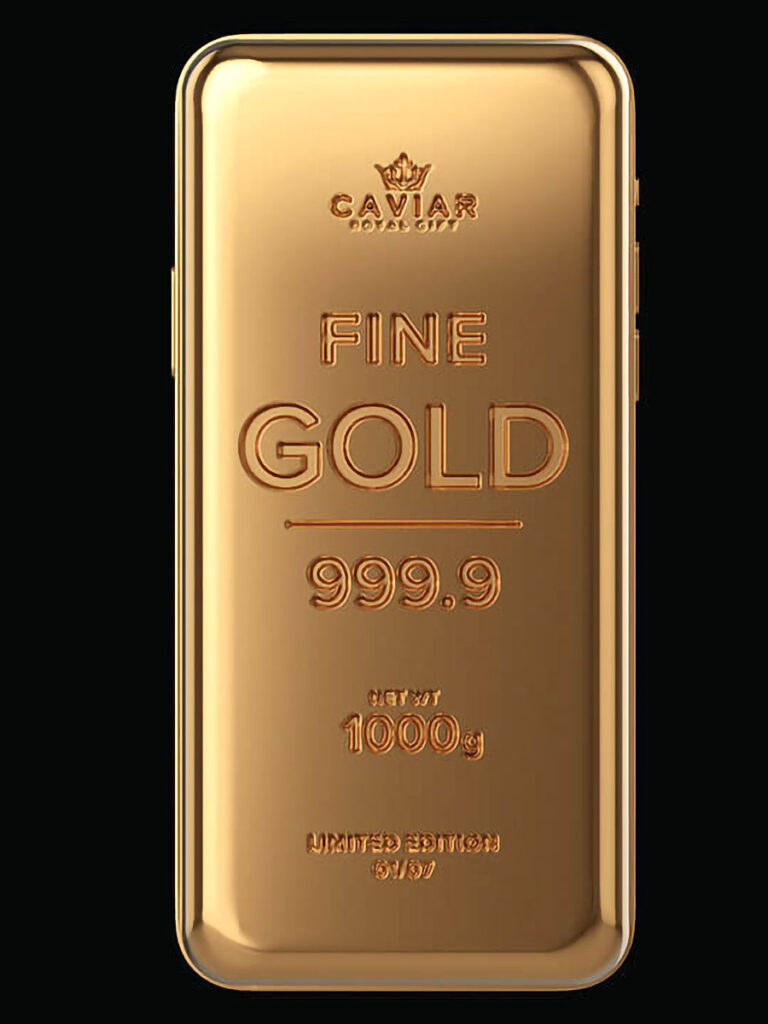 This Phone Is Literally A Solid Gold Bar Thus Making It A High-tech ...