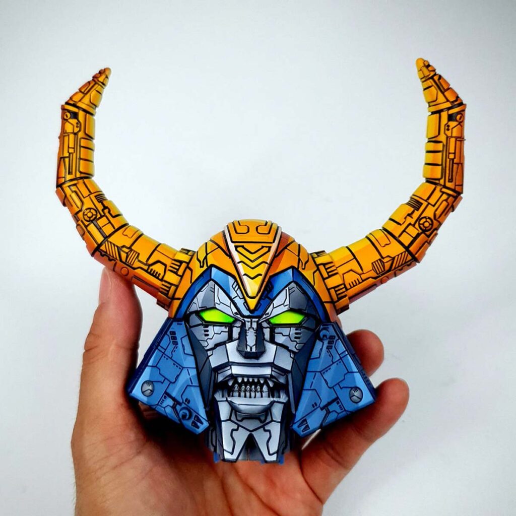 Custom Cel-shaded HasLab Transformers Unicron Looks Like Unicron Just ...