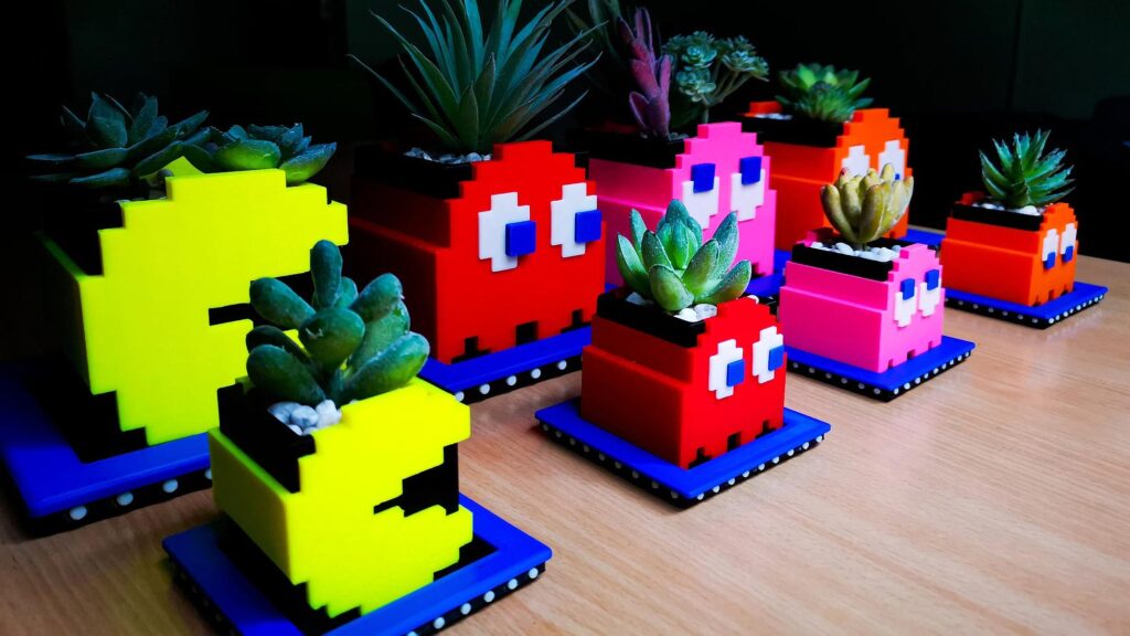 Pac-Man And Ghosts Planter Set: Perfect Gardening Accessory For Arcade ...