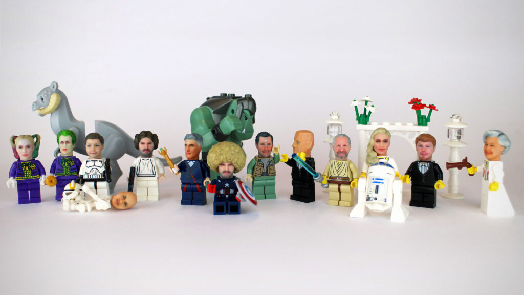 Personalized Minifigure With 3D Printed Miniature Head Sculpt Of Your ...