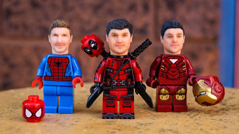 Personalized Minifigure With 3D Printed Miniature Head Sculpt Of Your ...